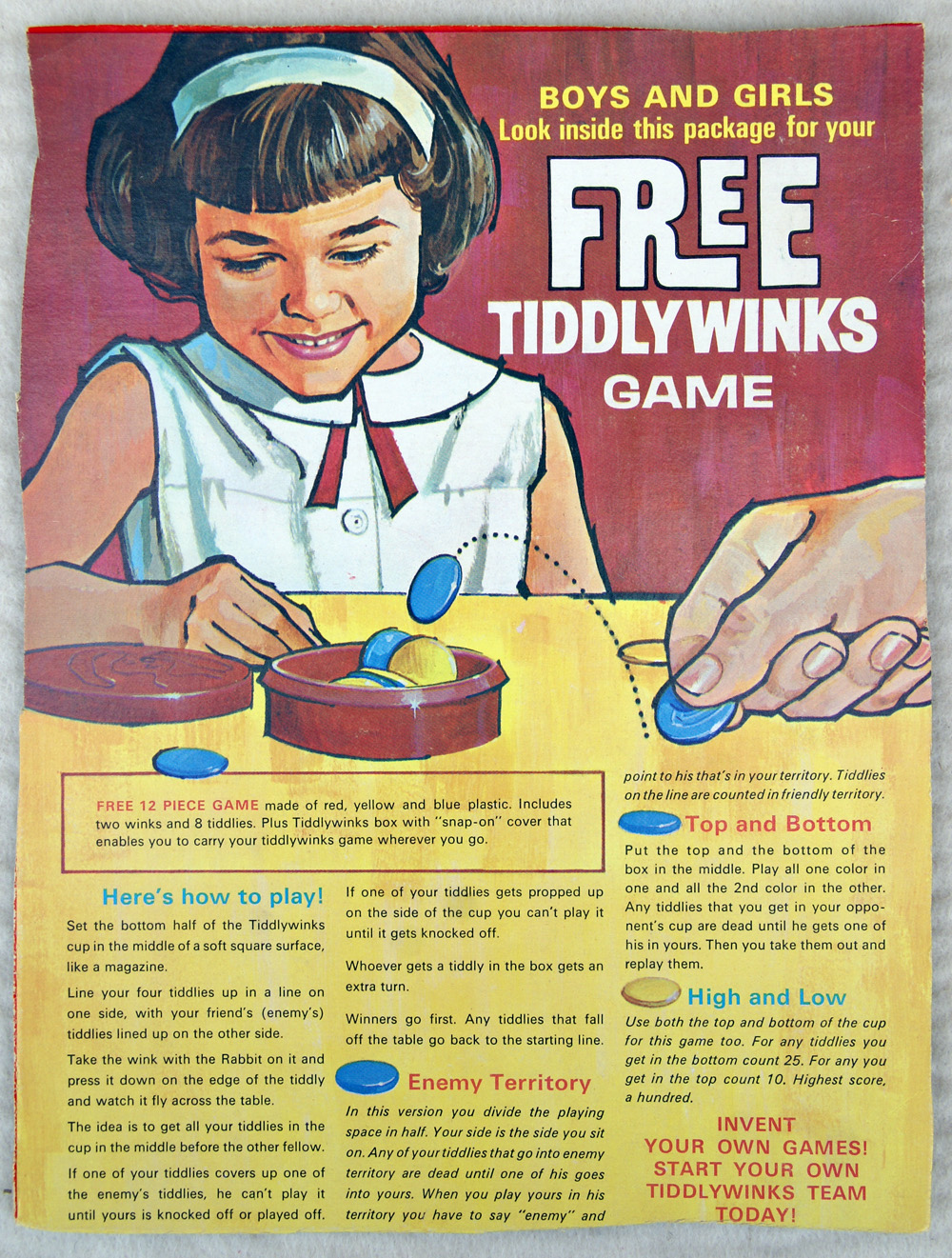 32 Tiddlywinks • Advertising, Premium, and Promotional Games – North ...